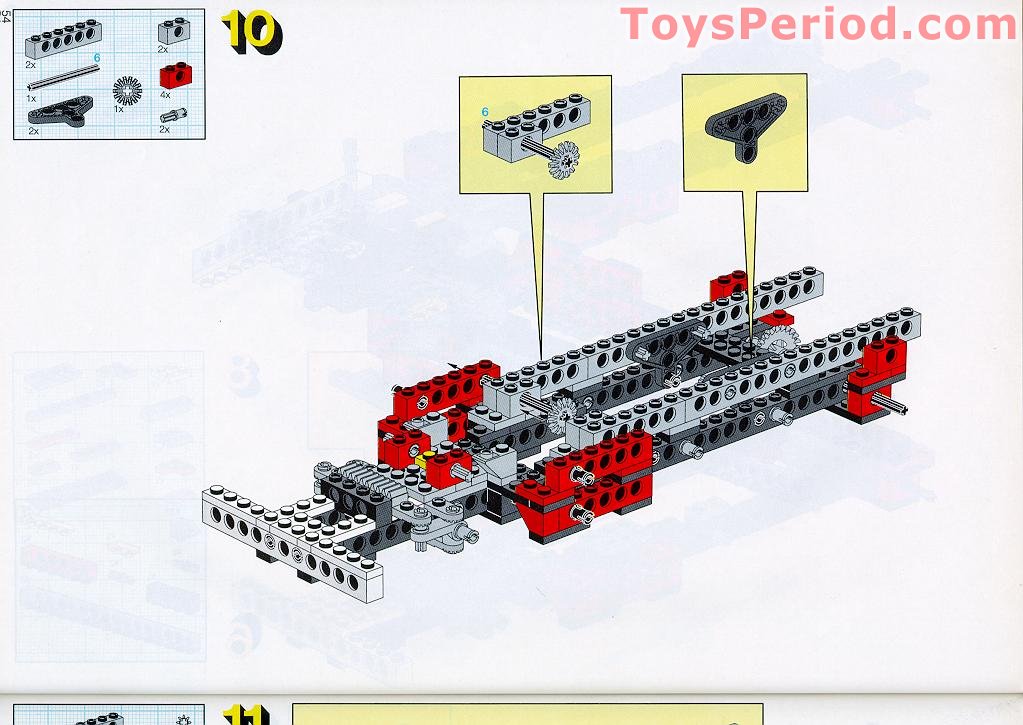 LEGO 8872 Forklift Transporter Instructions and Parts List