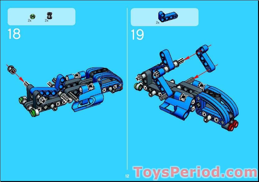 LEGO 8433 Cool Movers Instructions and Parts List