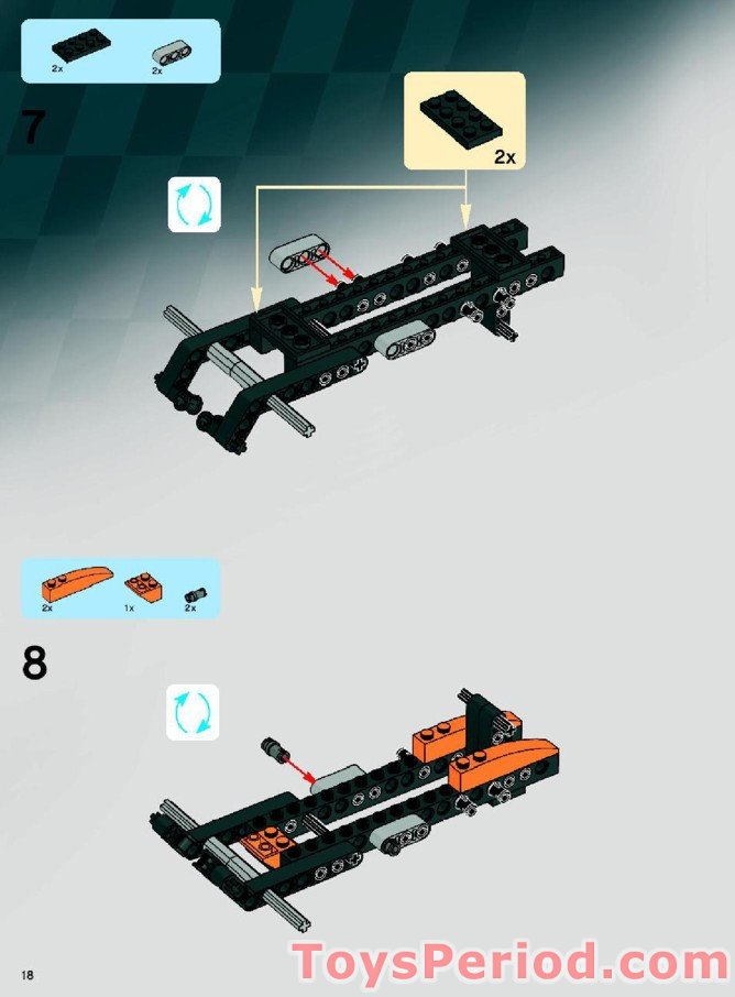 LEGO 8496 Desert Hammer Instructions and Parts List