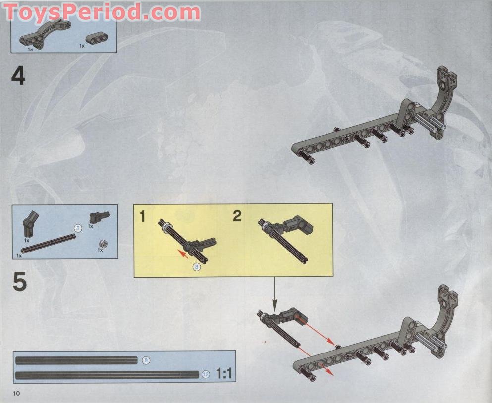 LEGO 8596 Takanuva Instructions and Parts List