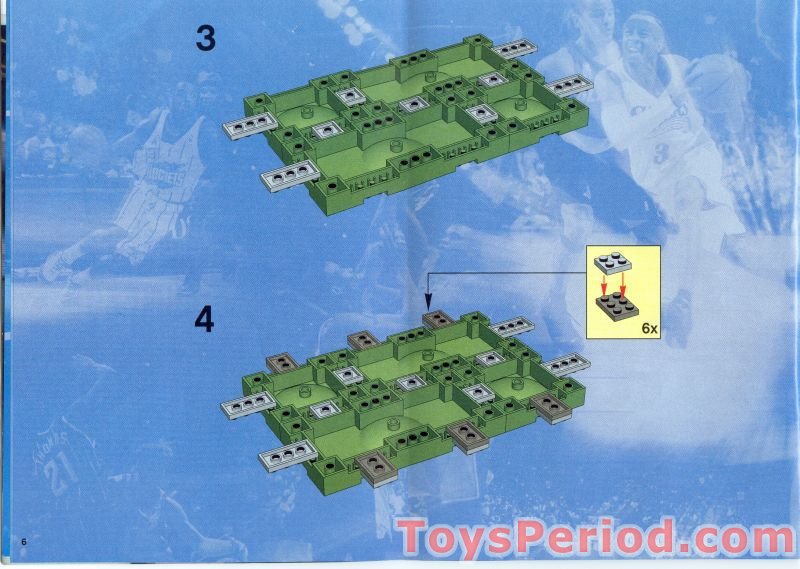 LEGO 3431 Streetball 2 vs 2 Instructions and Parts List
