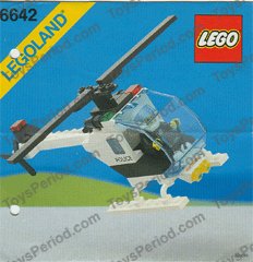 LEGO 6642 Police Helicopter Instructions and Parts List