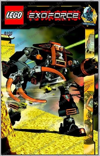 LEGO 8101 Claw Crusher Instructions and Parts List