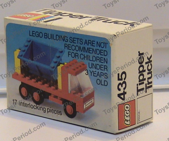 LEGO 435-1 Tipper Truck Instructions and Parts List