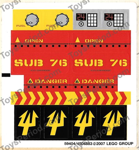 LEGO Sets with Part 7776stk01 Sticker Sheet for Set 7776 - (59404/4504883)