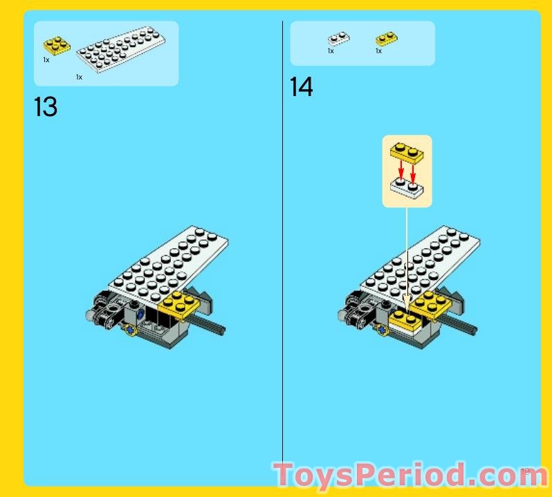 LEGO 7292 Propeller Adventures Instructions and Parts List