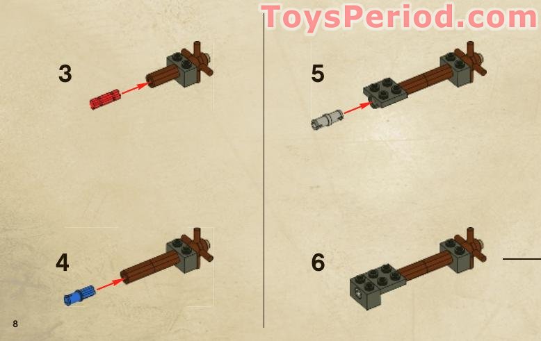 LEGO 4182 The Cannibal Escape Instructions and Parts List
