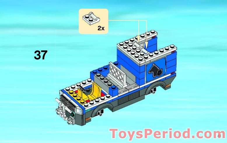 LEGO 4441 Police Dog Van Instructions and Parts List