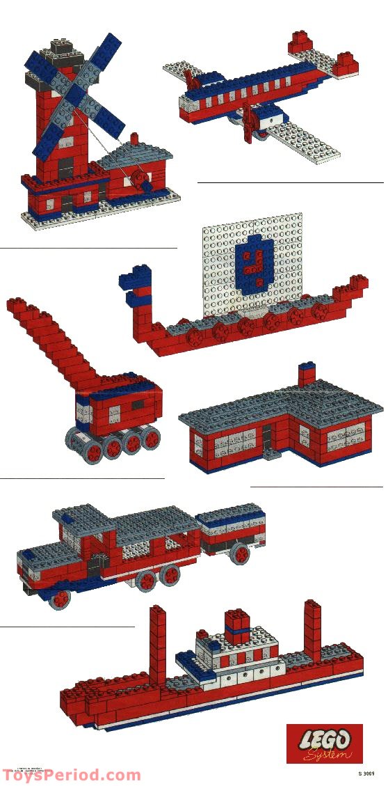 LEGO 323 Train Instructions and Parts List