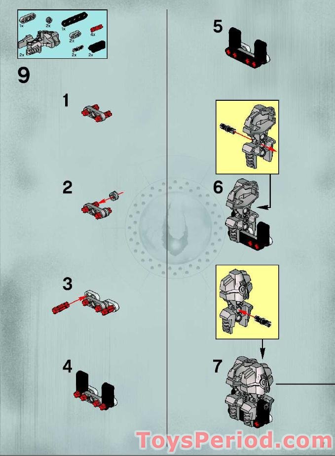 LEGO 10204 Vezon and Kardas Instructions and Parts List