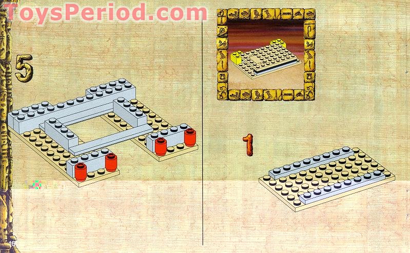 LEGO 3722 Treasure Tomb - TRU Instructions and Parts List