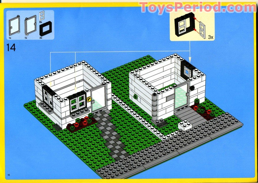 LEGO 4956 House Instructions and Parts List