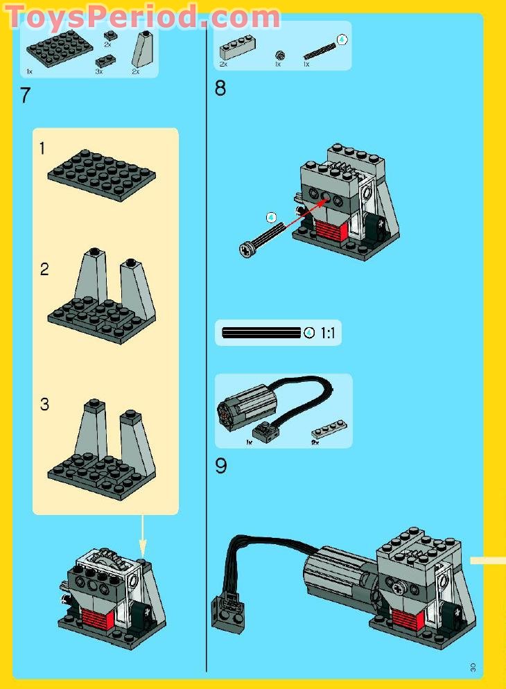 LEGO 4957 Ferris Wheel Instructions and Parts List