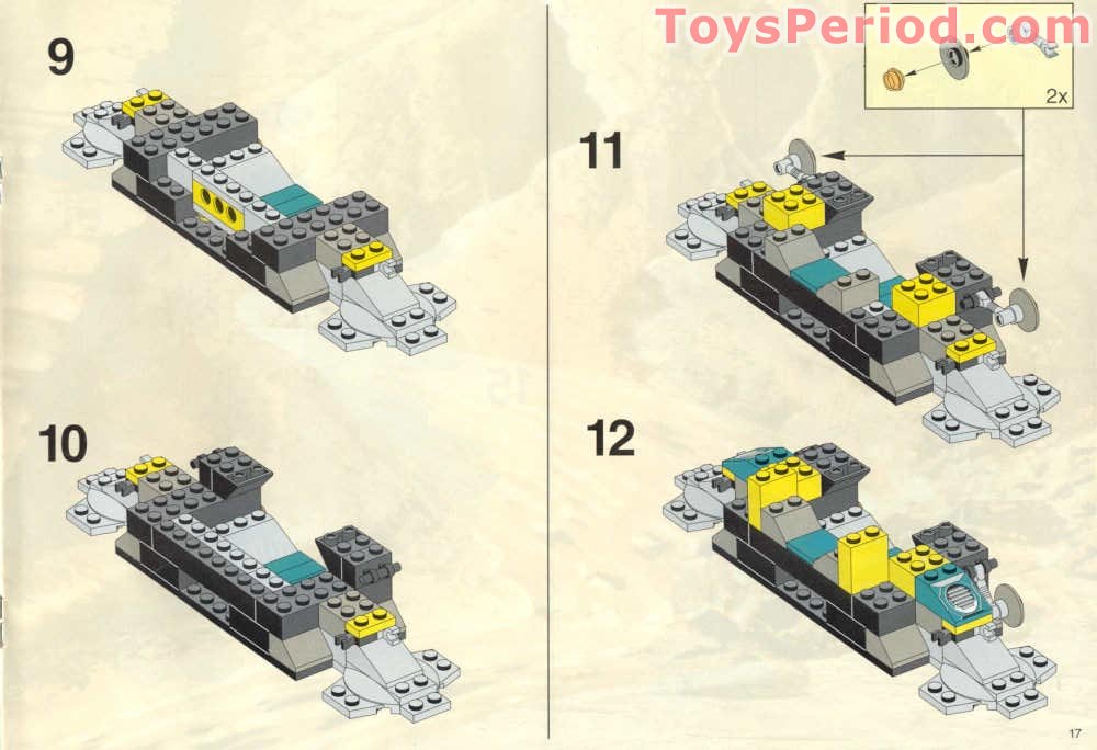 LEGO 4980 Tunnel Transport Instructions and Parts List