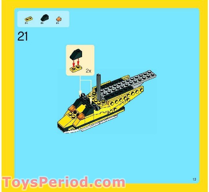 LEGO 6745 Propeller Power Instructions and Parts List