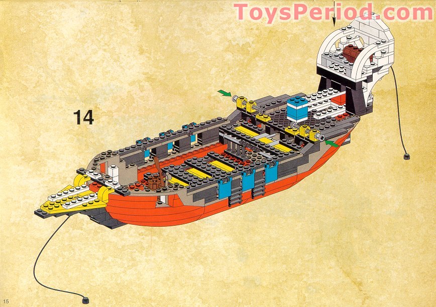 LEGO 6290 Red Beard Runner Instructions and Parts List