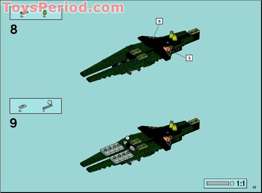 LEGO 7707 Striking Venom Instructions and Parts List