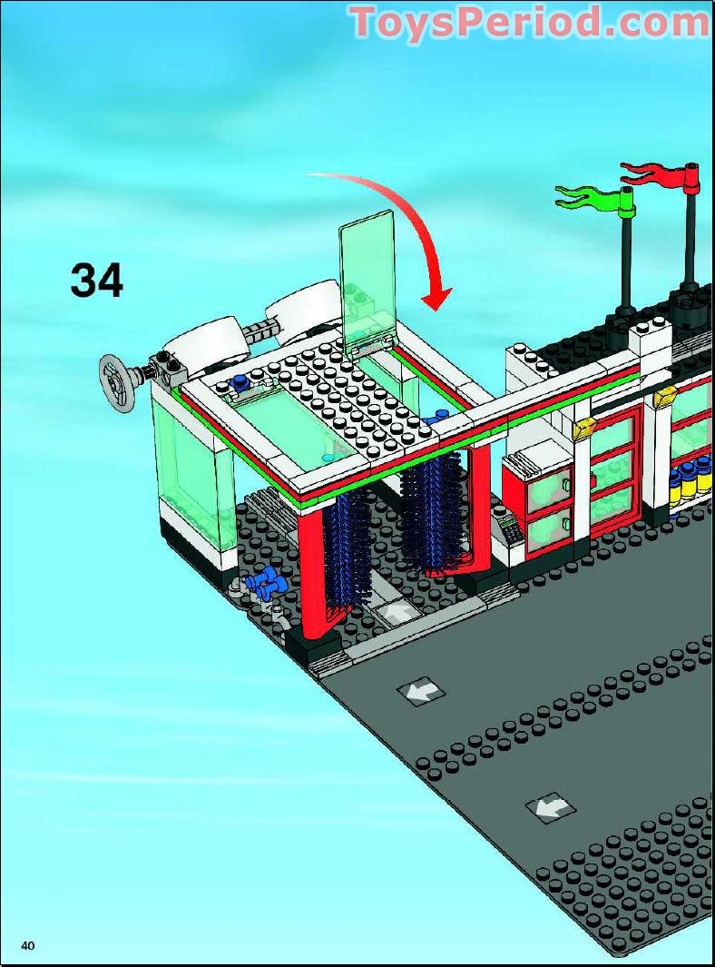 LEGO 7993 Service Station Instructions and Parts List