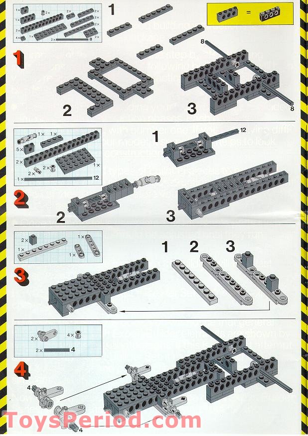 LEGO 8848 Power Truck Instructions and Parts List