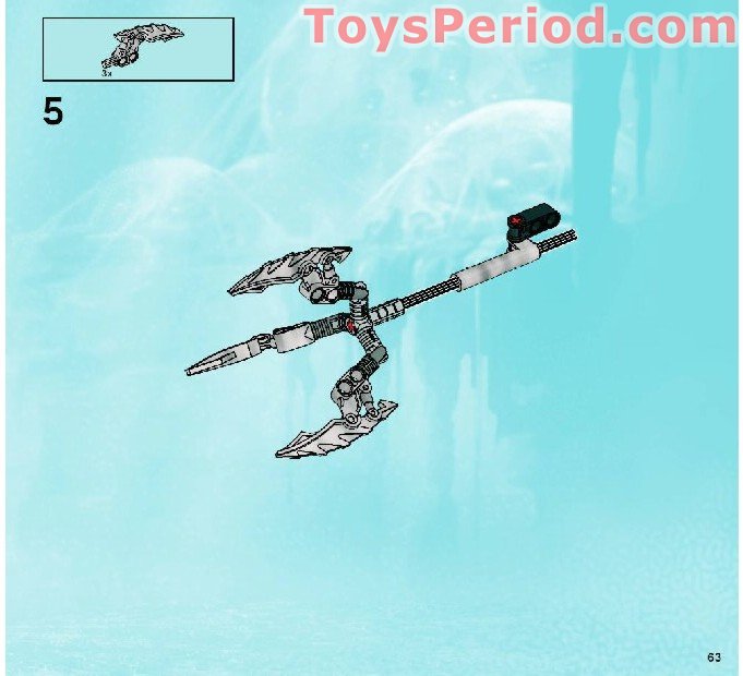 LEGO 8926 Toa Undersea Attack Instructions and Parts List
