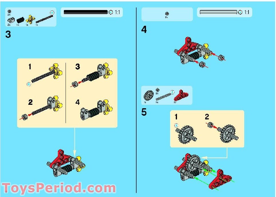 LEGO 8274 Combine Harvester Instructions and Parts List