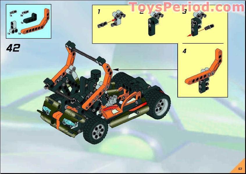 LEGO 8473 Nitro Race Team Instructions and Parts List