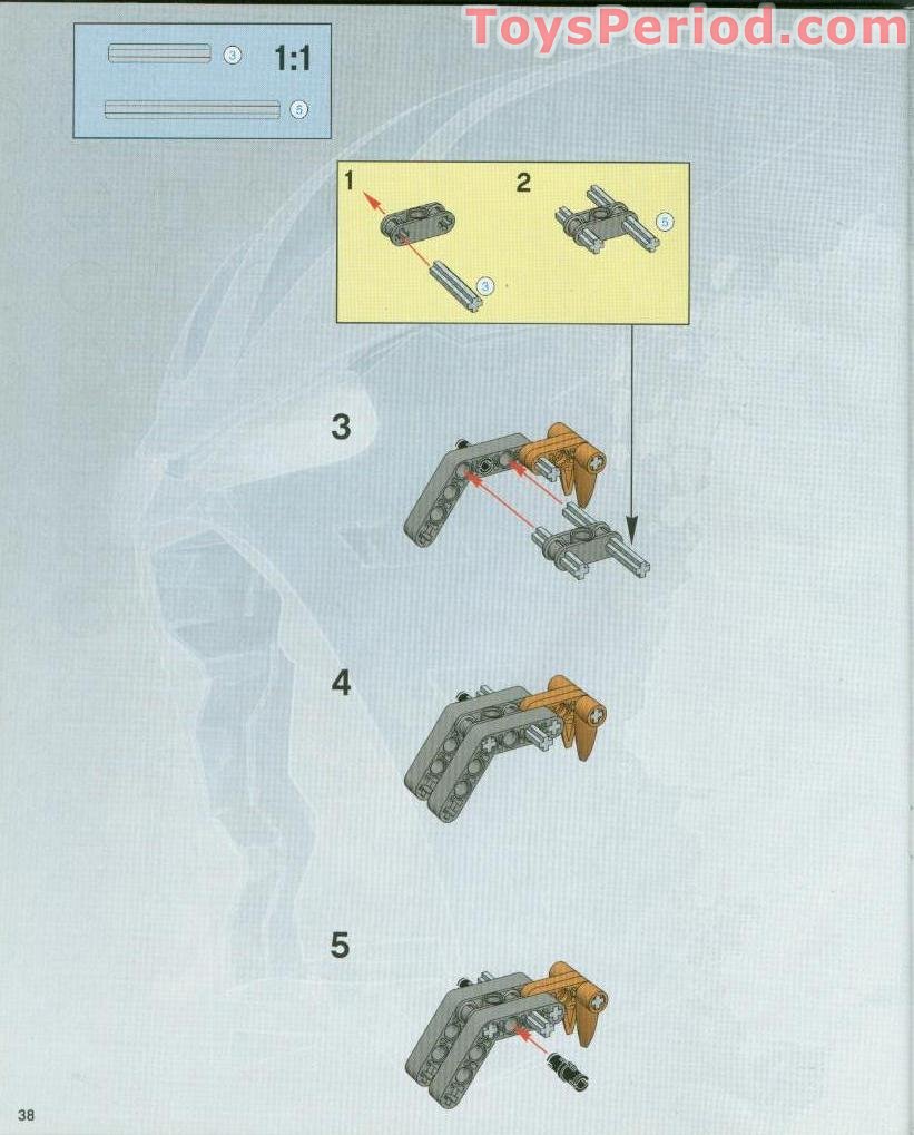 LEGO 8595 Takua and Pewku Instructions and Parts List