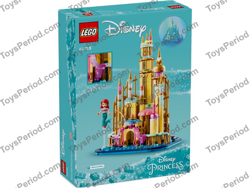 LEGO 40708 Mini Disney Ariel's Castle Set Parts List