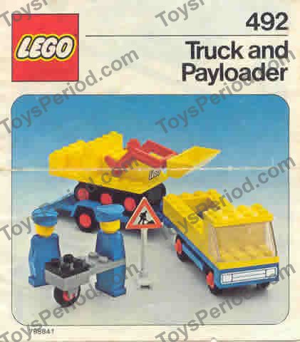 LEGO 492-1 Truck and Payloader Set Parts List
