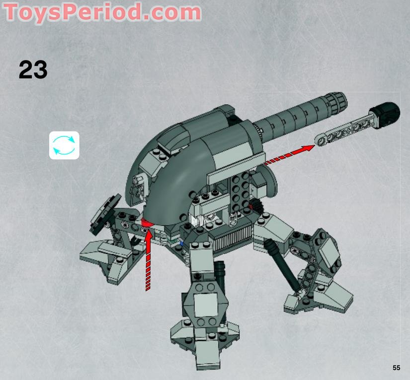 LEGO 7869 Battle for Geonosis Instructions and Parts List