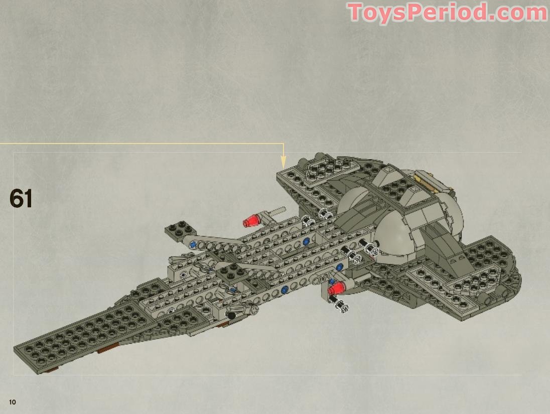 LEGO 7961 Darth Maul's Sith Infiltrator Instructions and Parts List
