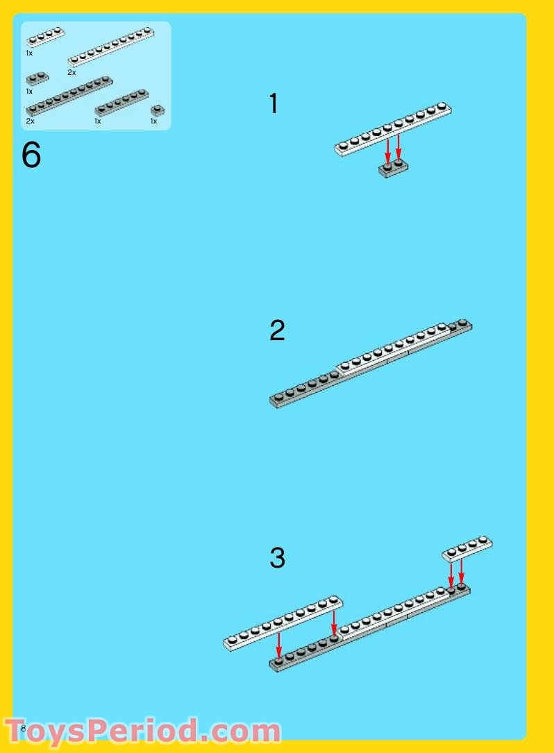 LEGO 10224 Town Hall Instructions and Parts List
