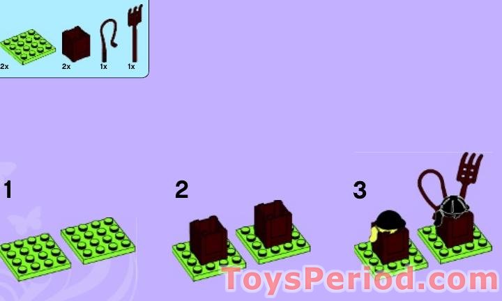 LEGO 3185 Summer Riding Camp Instructions and Parts List