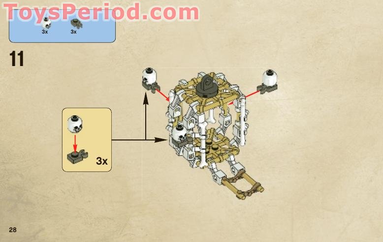 LEGO 4182 The Cannibal Escape Instructions and Parts List