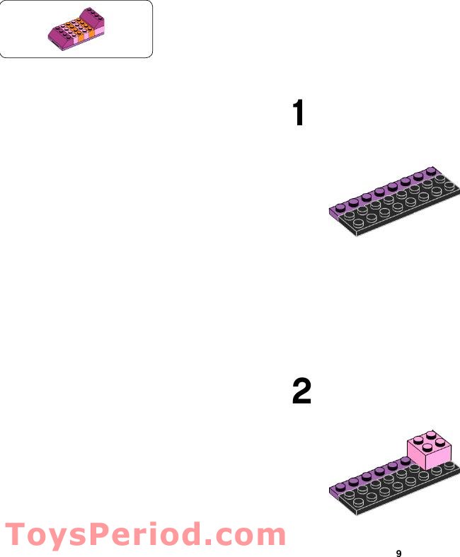 LEGO 4625 LEGO Pink Brick Box Instructions and Parts List