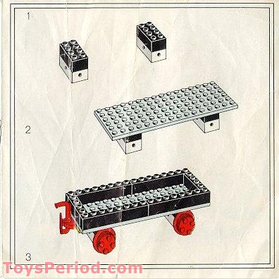 LEGO 116 Starter Train Set with Motor Instructions and Parts List