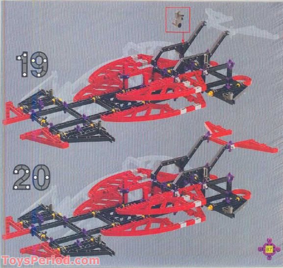 LEGO 3581 Formula Z Car in Storage Box Instructions and Parts List