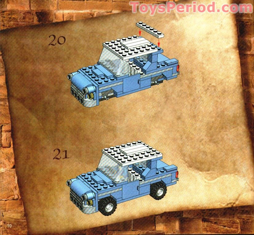 LEGO 4728 Escape from Privet Drive Set Parts Inventory and Instructions ...