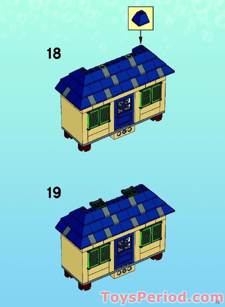 LEGO 4982 Mrs. Puff's Boating School Instructions and Parts List