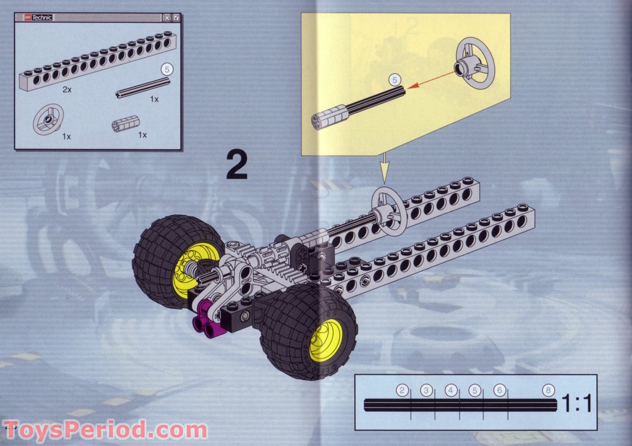 LEGO 5222 Chassis Pack Instructions and Parts List