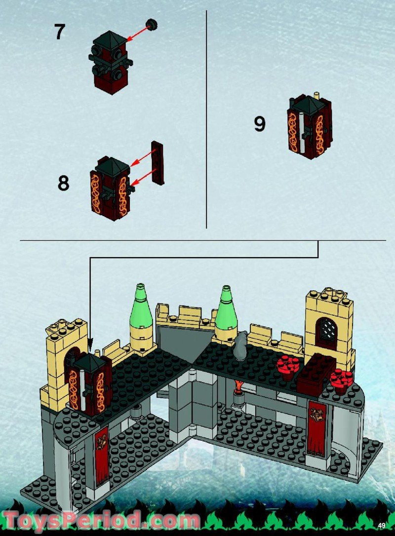 LEGO 5378 Hogwarts Castle (3rd Edition) Instructions and Parts List