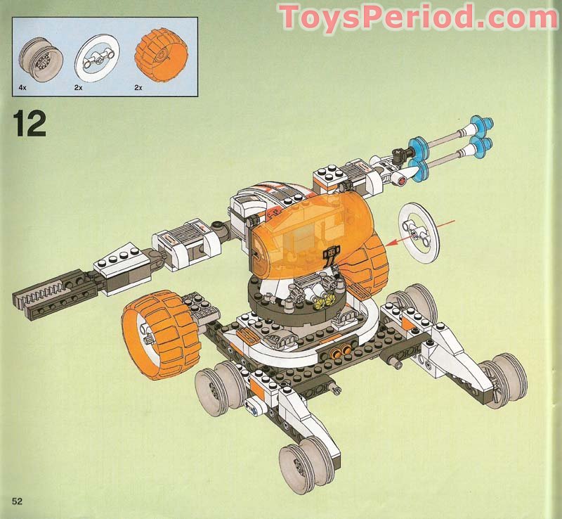 LEGO 7697 MT-51 Claw-Tank Ambush Instructions and Parts List
