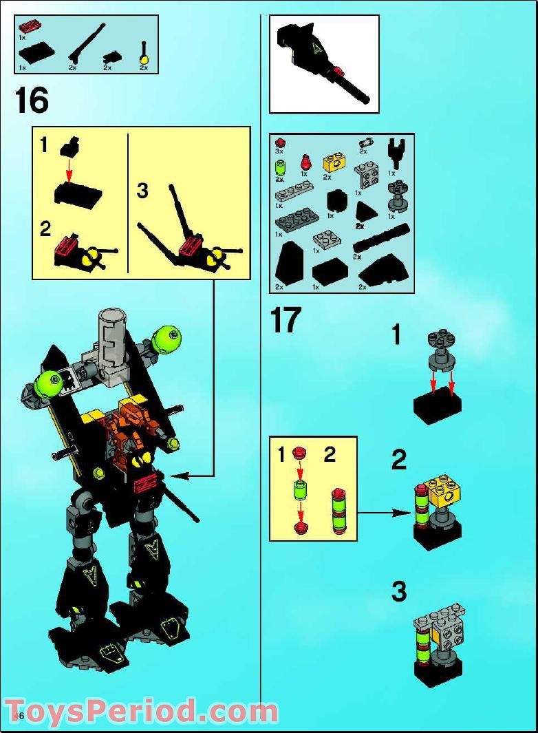 LEGO 7709 Sentai Fortress Instructions and Parts List