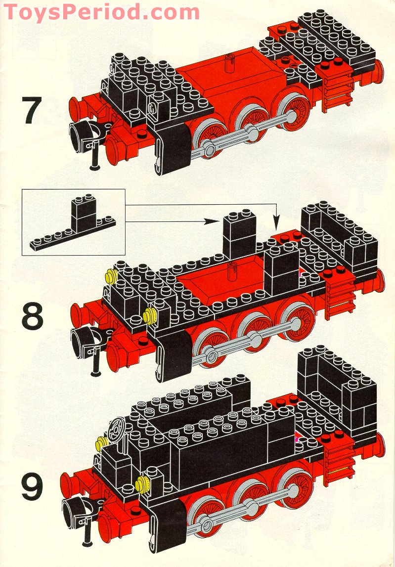 LEGO 7730 Electric Goods Train Instructions and Parts List