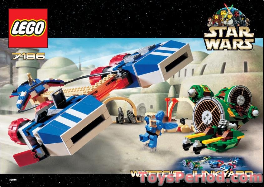 LEGO 7186 Watto's Junkyard Instructions and Parts List