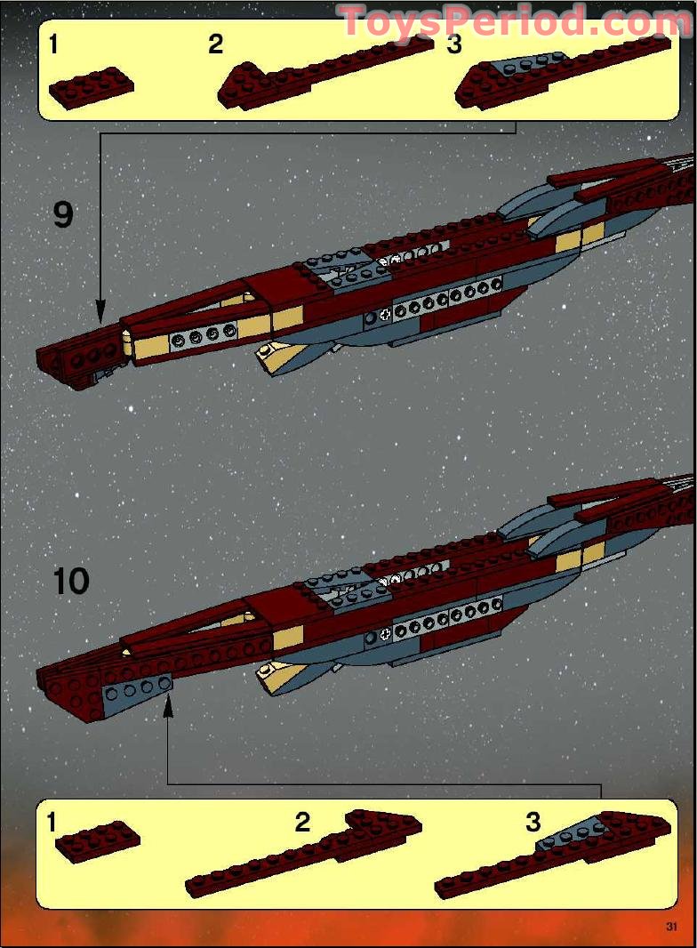 LEGO 7260 Wookiee Catamaran Instructions and Parts List