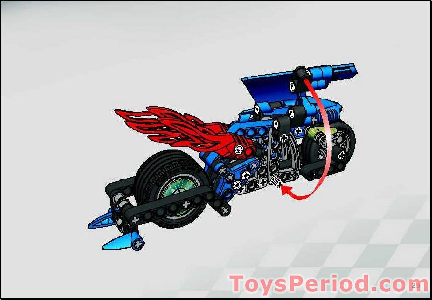 LEGO 8646 Speed Slammer Bike Instructions and Parts List