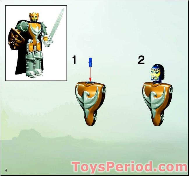 LEGO 8701 King Jayko Instructions and Parts List