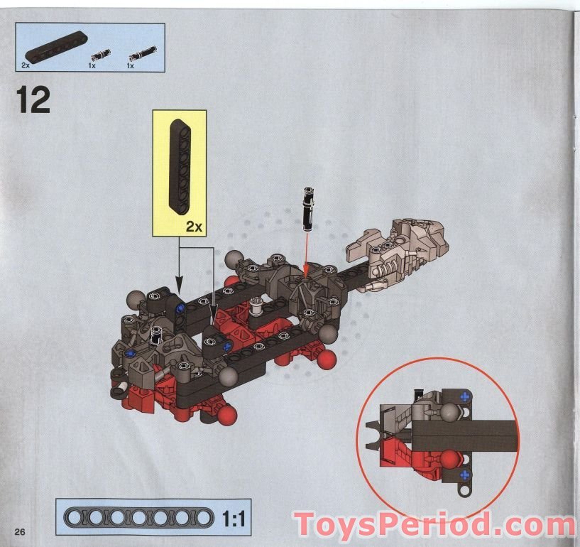 LEGO 8764 Vezon and Fenrakk Instructions and Parts List