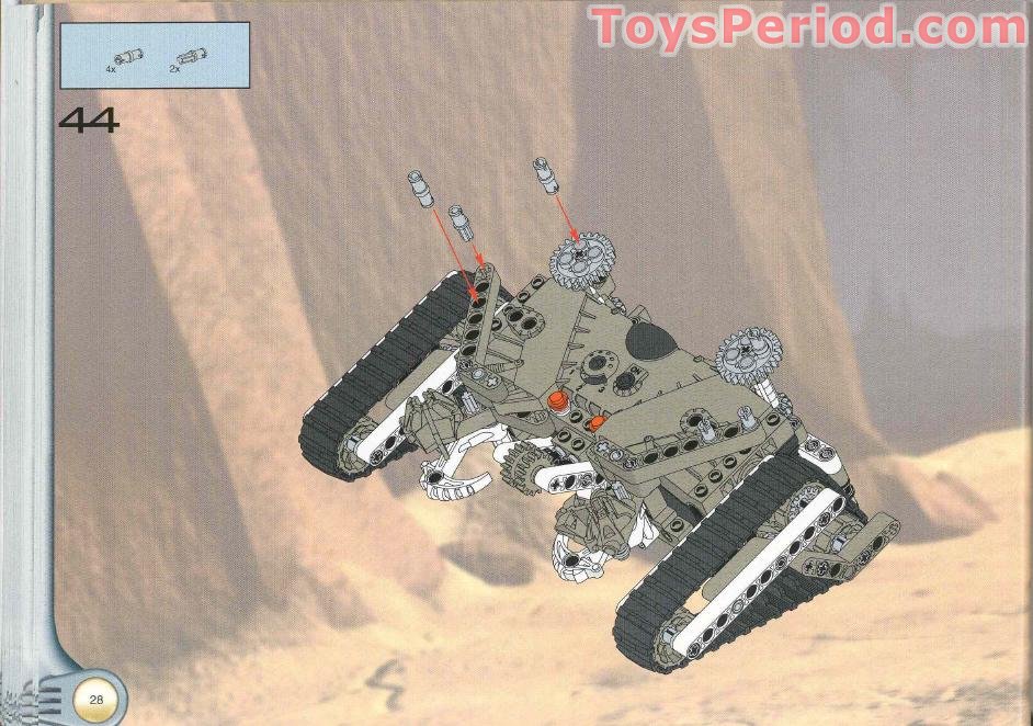 LEGO 8539 Manas Instructions and Parts List